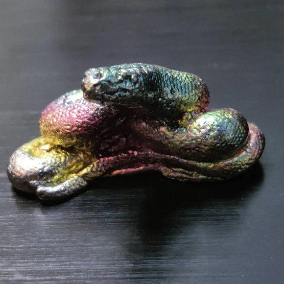 The Bismuth Smith | Office | Bismuth Snake Rainbow Crystal Metal ...